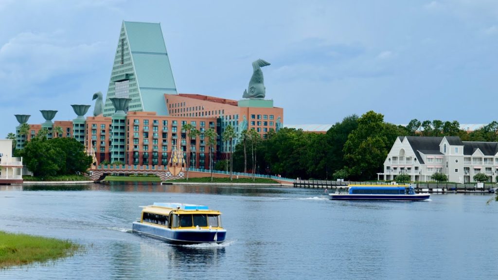 EPCOT Resort Area Crescent Lake Sights & Sounds In 4K | Walt Disney ...