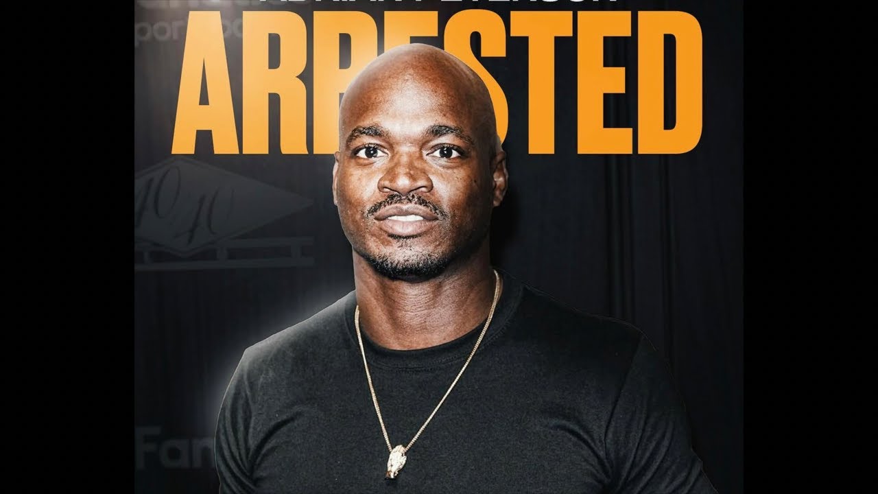Adrian Peterson Arrested Again For DUI This Year Vikings RB NFL Hall Of ...