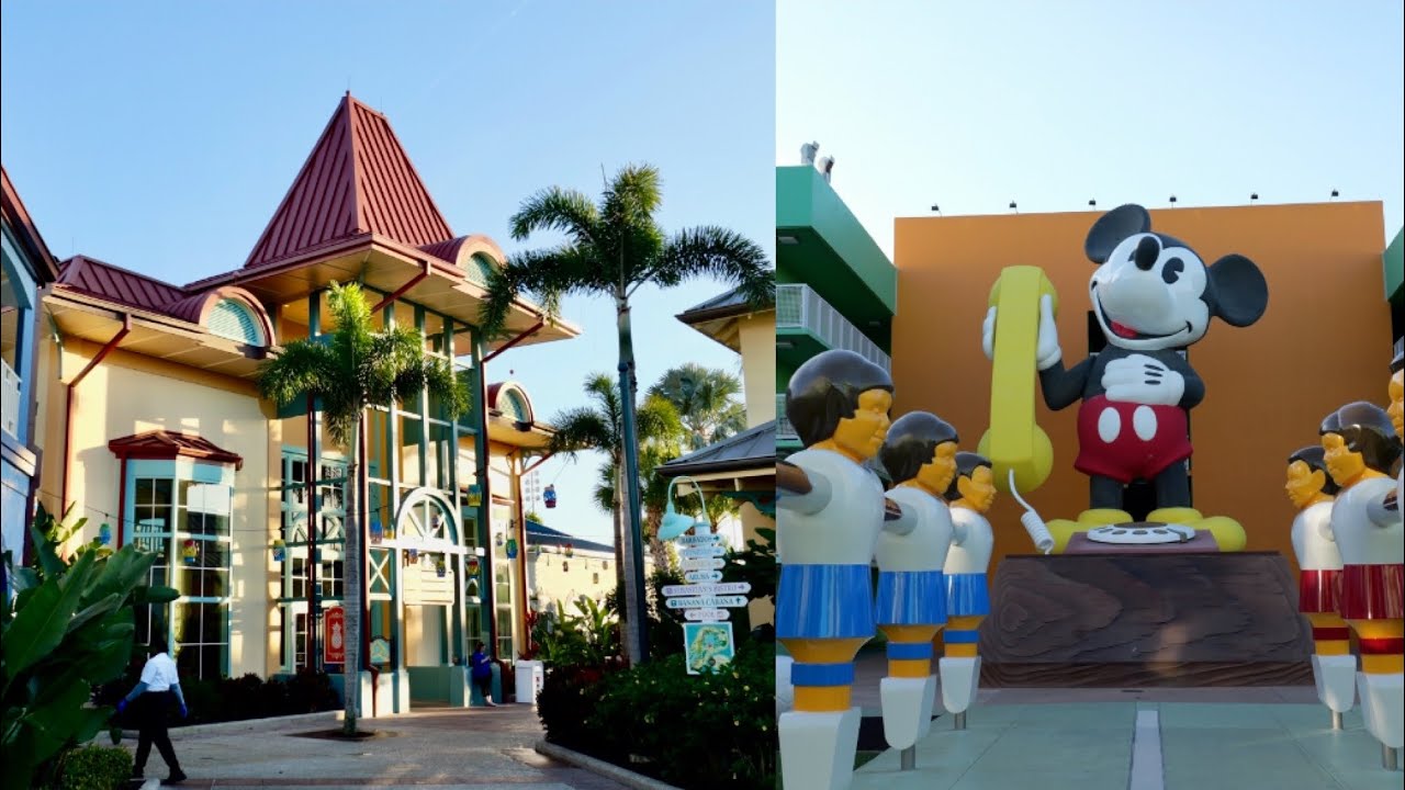 Going From Disney's Pop Century Resort To Disney's Caribbean Beach ...